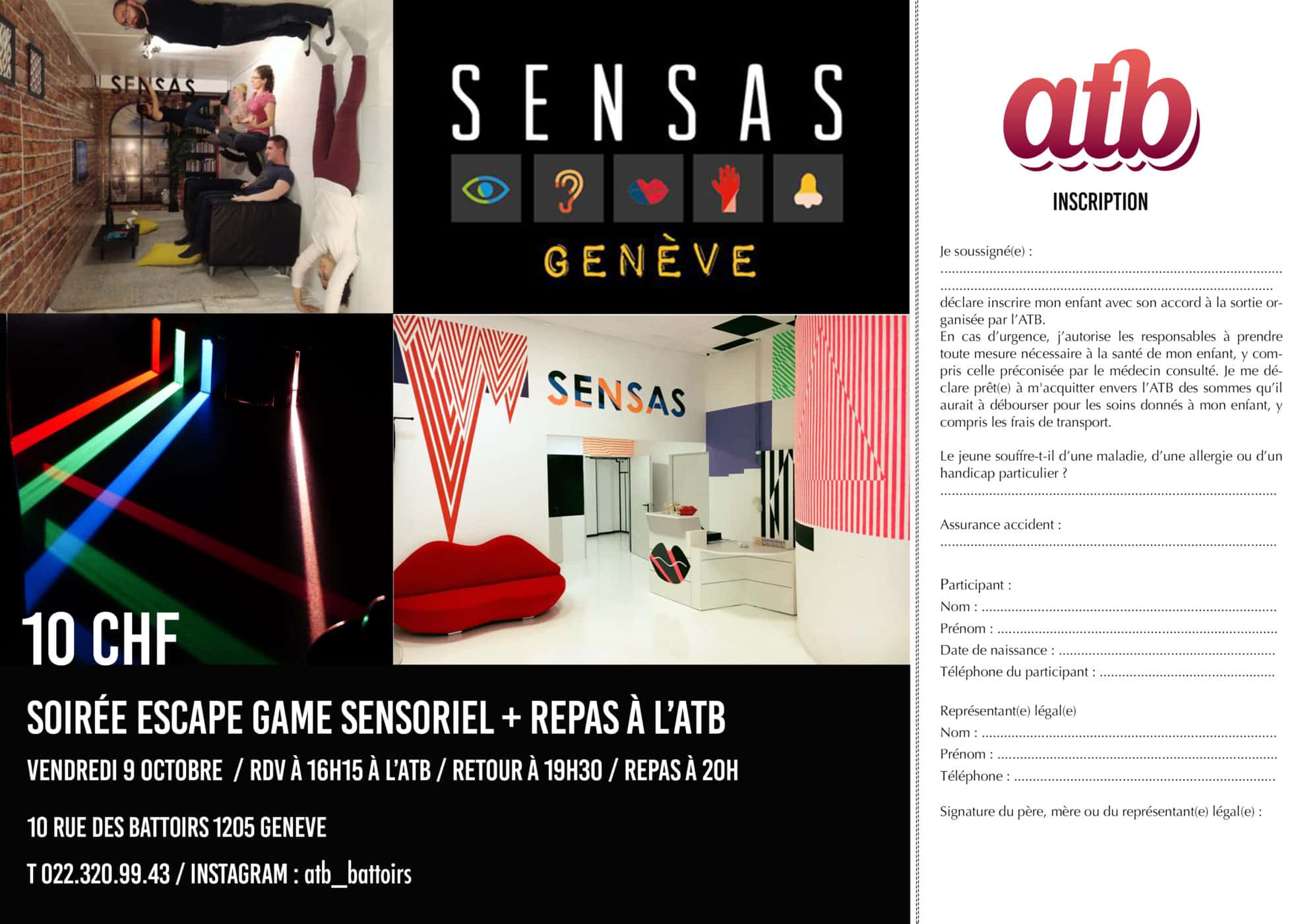 SENSAS escape game sensoriel à Genève - atb